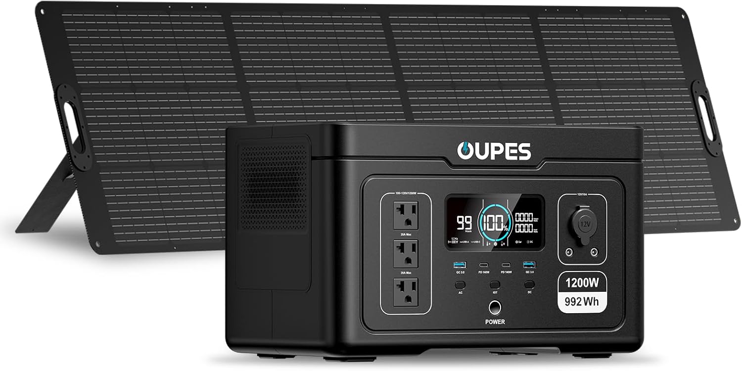 OUPES Exodus 1200 Solar Generator with 240W Panels Included ...